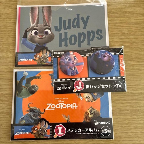 Happy Lottery Zootopia Sticker Album & Can Badge Set Judy 9.8x7.8in | eBay