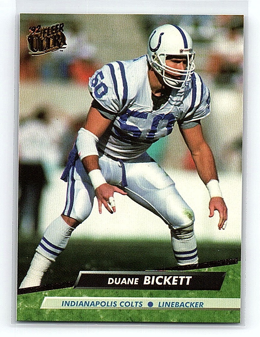 1992 Fleer Ultra Duane Bickett Indianapolis Colts #158 | eBay