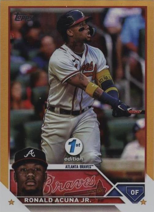 2023 Topps Series 1 1st Edition - Ronald Acuña Jr. #150 Gold Foil for ...