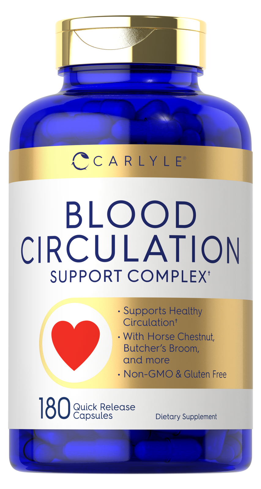 Blood Circulation Pills | 180 Capsules | Non-GMO Supplement | by ...