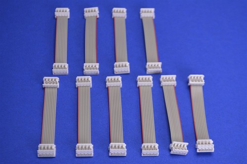 10 Molex Picoflex PF-50 IDT-to-IDT 8 Circuits Ribbon Cables 70mm Long ...