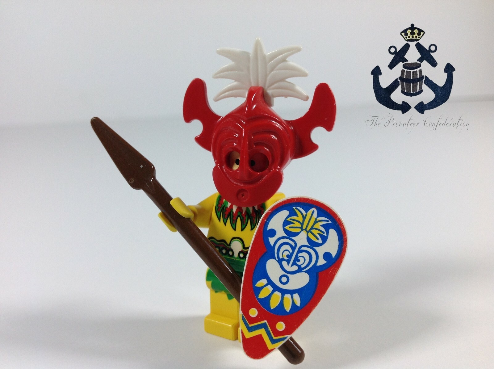 Lego Vintage Minifigure Pirates Islander King Kahuka w/ Spear & Shield ...