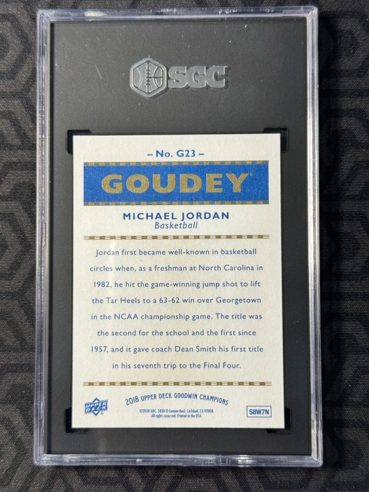 2018 Upper Deck Goodwin Champions Goudey G23 Michael Jordan ROYAL BLUE ...