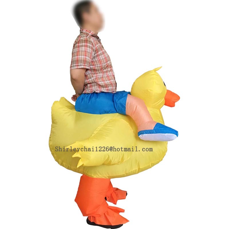 Halloween Inflatable Duck Costume for Adult Yellow Color Cosplay ...