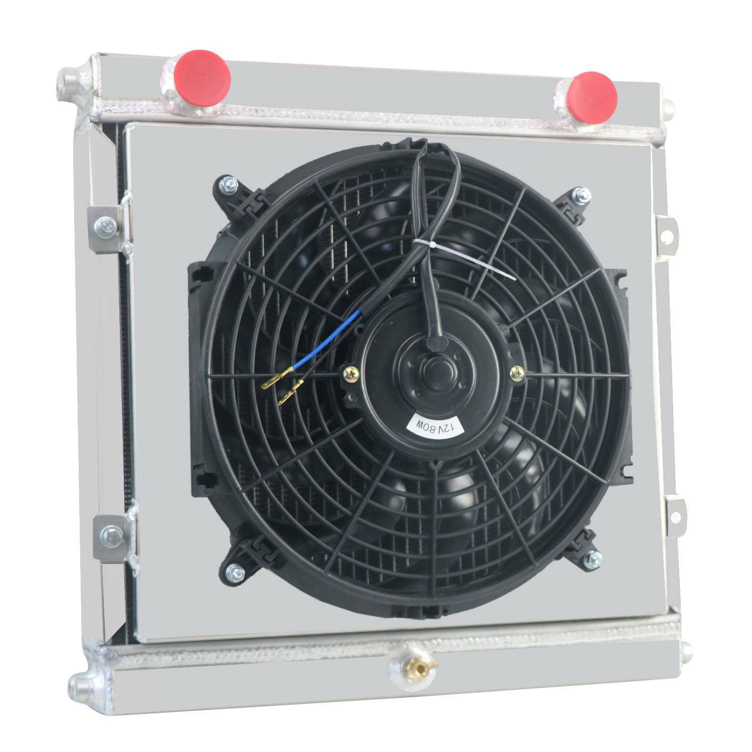 For Double Pass Dragster Roadster Style Aluminum 3 Core Radiator+Shroud ...