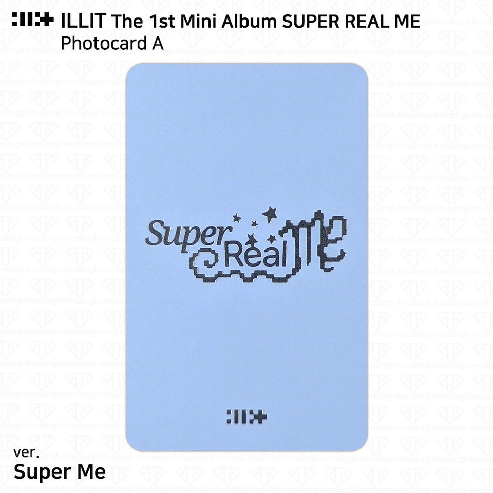 ILLIT The 1st Mini Album Super Real Me Official Photocard Magnet ...