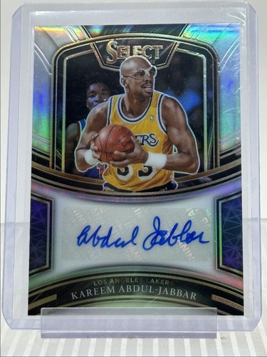 KAREEM ABDUL-JABBAR 2020-21 SELECT BASKETBALL AUTOGRAPH PRIZM AUTO /49 ...