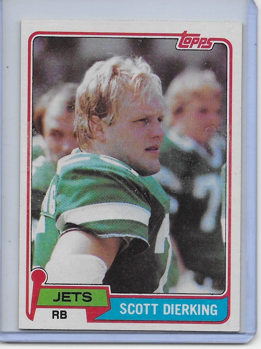 1981 TOPPS #484 SCOTT DIERKING NEW YORK JETS | eBay