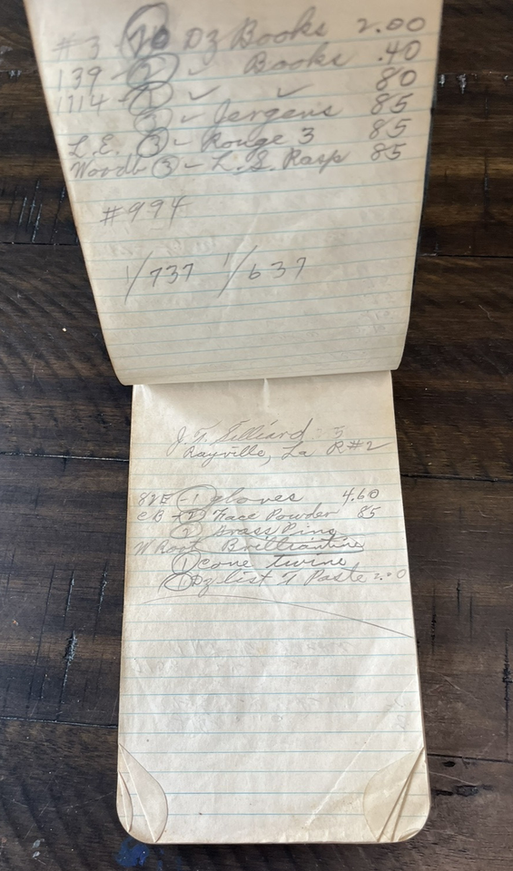 Vintage Record Account Memo Pad Ledger Notebook Lot of 4 Early To Mid ...