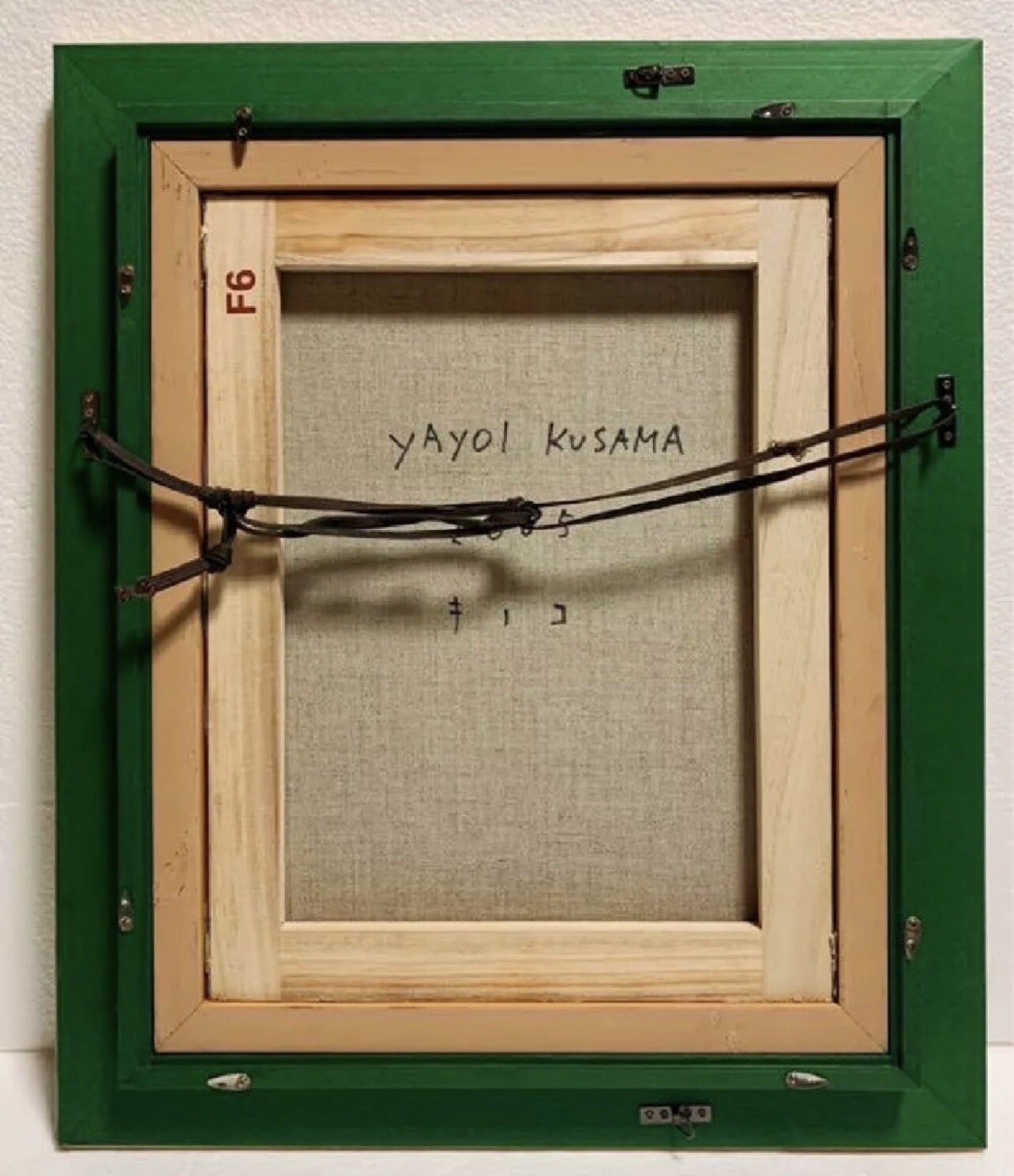 Yayoi Kusama Hand-painted Handwriting Mushroom Acrylic Oil Painting ...