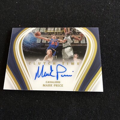 MARK PRICE 2022-23 IMMACULATE CLUTCH TIME AUTOGRAPH 1 AUTO /99 | eBay