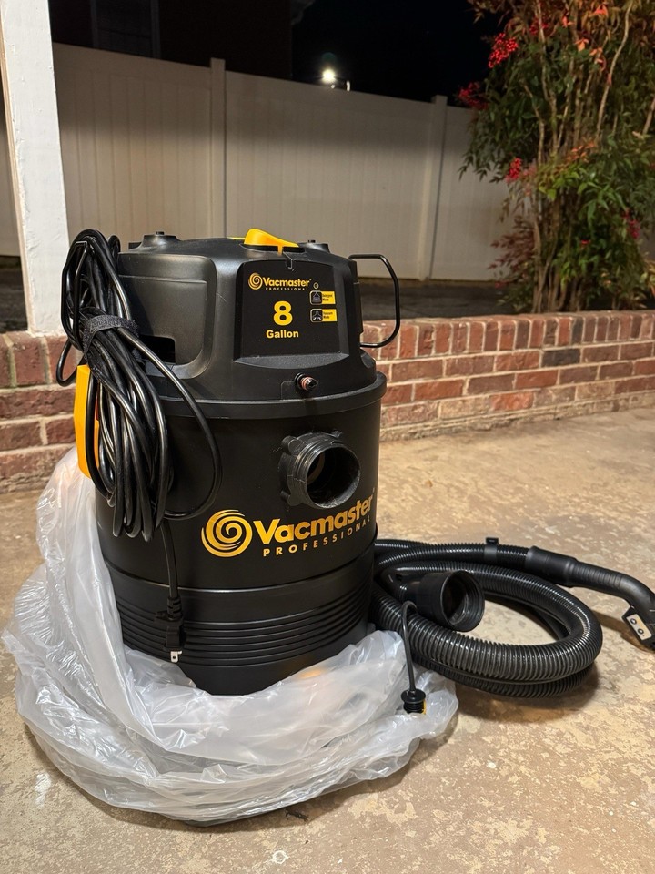 Vacmaster VK809PWR 0201 8 Gallon 5.5 Peak HP Wet/Dry/Upholstery Shampoo ...