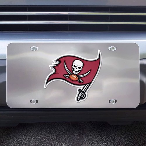 Tampa Bay Buccaneers License Plate Tag, Premium Stainless Steel Diecast ...