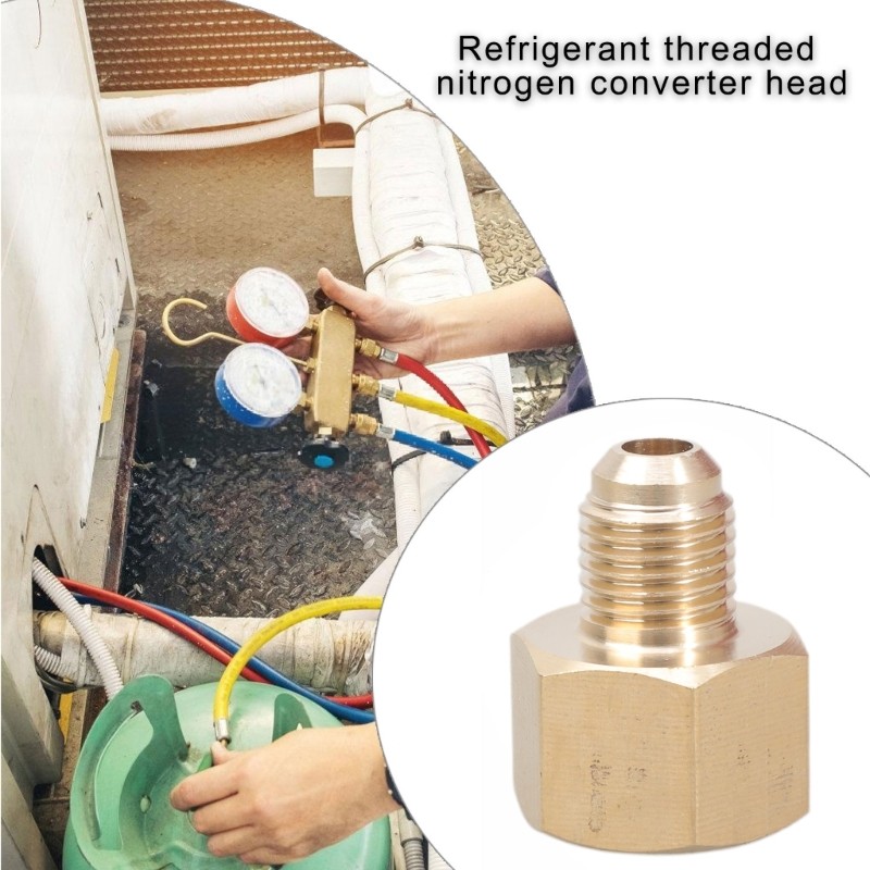 Nitrogen Regulator Adapter Fittings Air Conditioner Flare Reducer ...