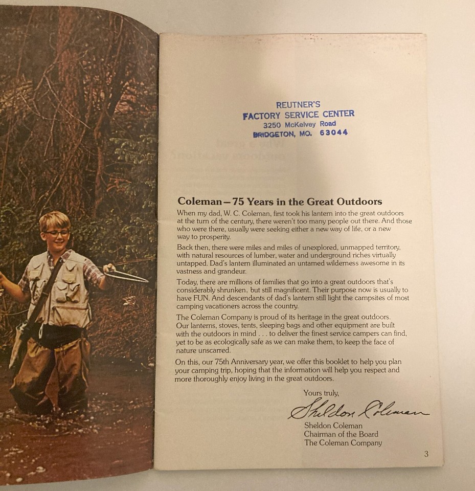 Coleman Catalog 75th Anniversary Edition Coolers, Heaters, Lanterns ...