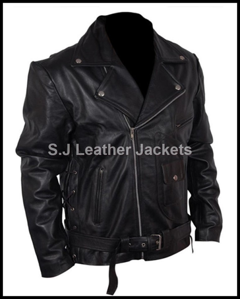 Men's Fashion Genuine Leather High Quality Jacket | eBay