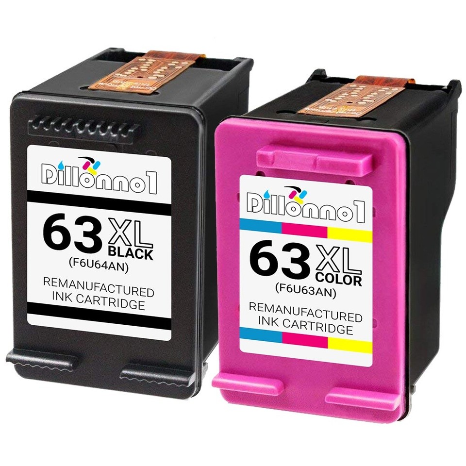 For HP 63 HP 63XL Ink Cartridge Officejet 3830 4650 5258 5255 5252 5260 ...