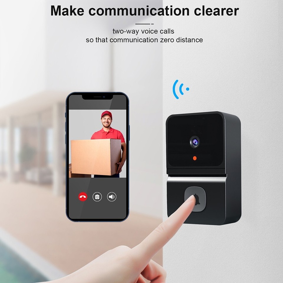 For Smart Wireless WiFi Video Doorbell Phone Door for RING Intercom ...