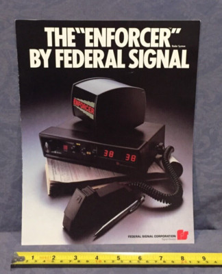 Federal Signal Corporation "The Enforcer By Federal Signal" Radar Gun ...