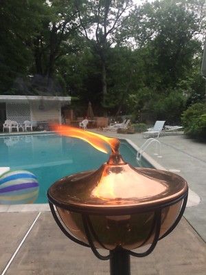 Copper Bowl Garden Torch | eBay