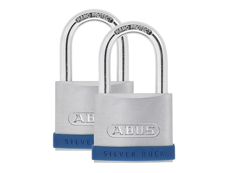 ABUS Mechanical - 50mm Silver Rock™ 5 Padlock Twin Pack | eBay