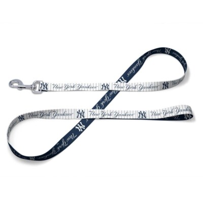 NEW YORK YANKEES 2-SIDED DOG PET LEASH LOOPED HANDLE WITH STEEL CLASP ...