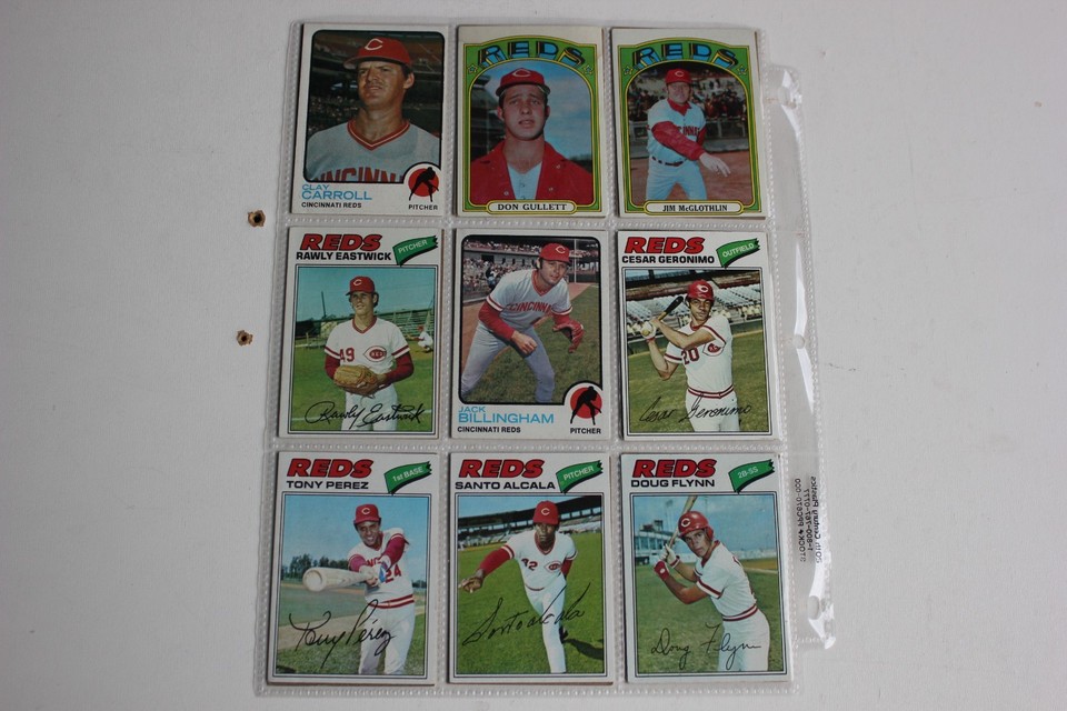 105+ Vintage 1970s baseball Card Lot Cincinnati Reds Rookies Team | eBay