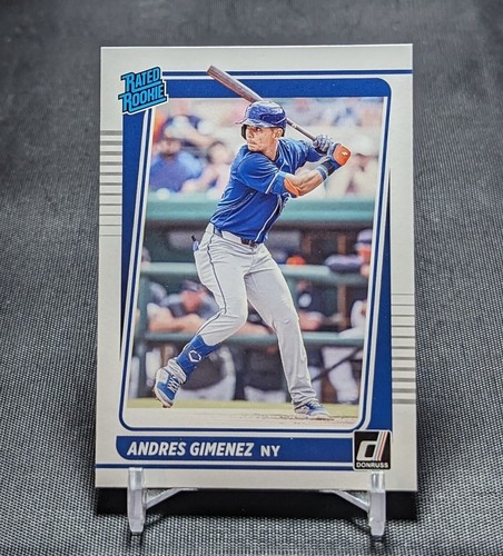 Andres Gimenez Rated Rookie RC 2021 Donruss Baseball Card #53 New York ...
