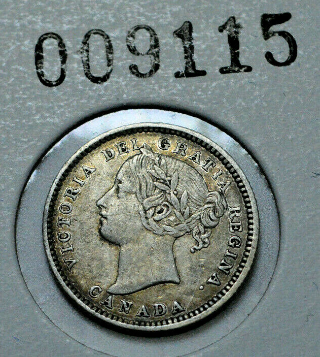 1892 CANADA SILVER 10 CENTS VICTORIA DEI GRATIA REGINA 10c SCARCE Small ...