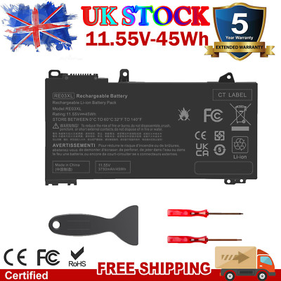 For HP ProBook 430 / 440 / 445 / 450 G6 G7 Battery RE03XL L32656-005 ...