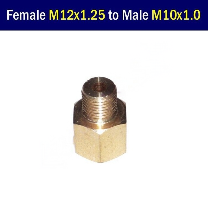 Thread M12 M12x1.25 to Male M10 M10x1.0 Female Fitting Adapter Reducer ...