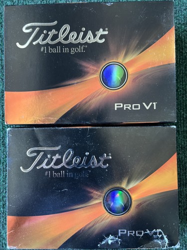 Titleist Pro V1 Golf Balls - 2 Dozen White With Logos - New In Box! | eBay