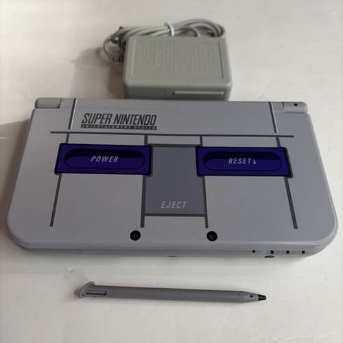 Nice! New Nintendo 3DS XL SNES Edition Gray Console READ US Model ...