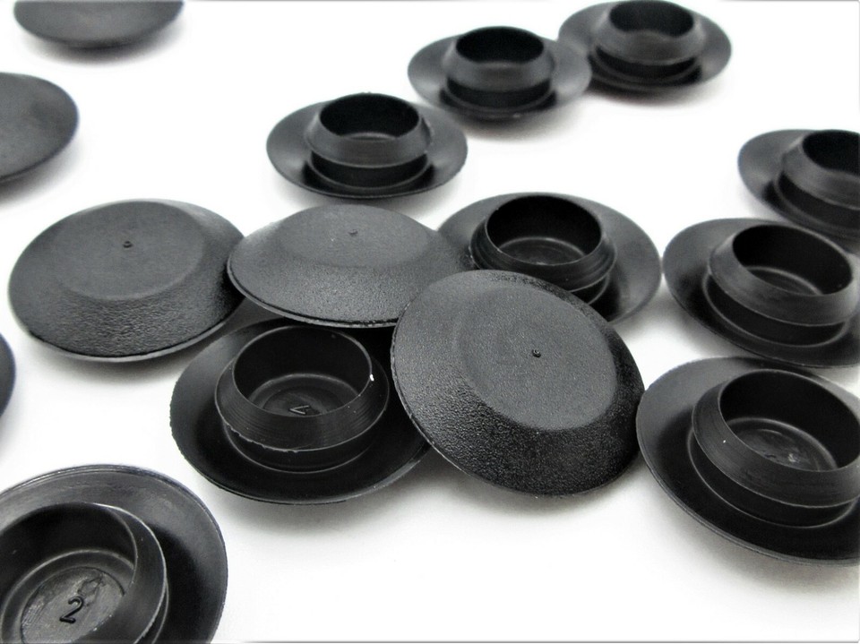 Flush Mount Black PE Auto Body & Sheet Metal Hole Plugs Various Sizes ...