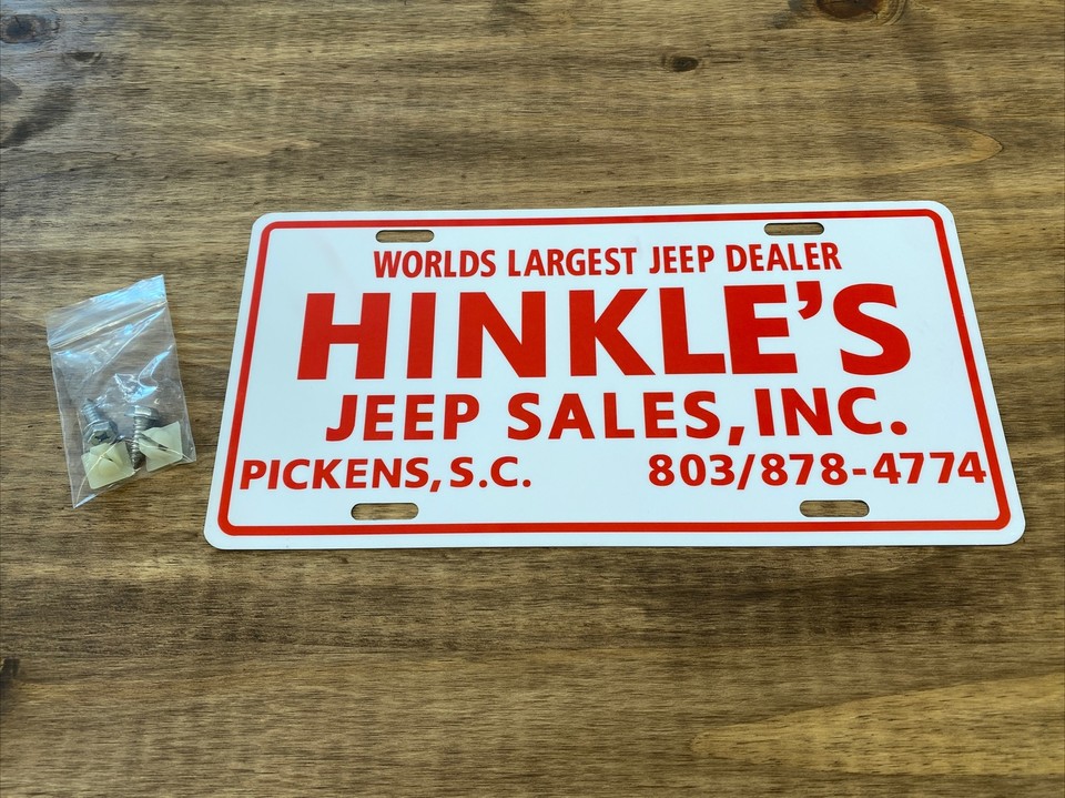 HINKLES Jeep Vanity License Plate Reproduction for AMC Jeep | eBay