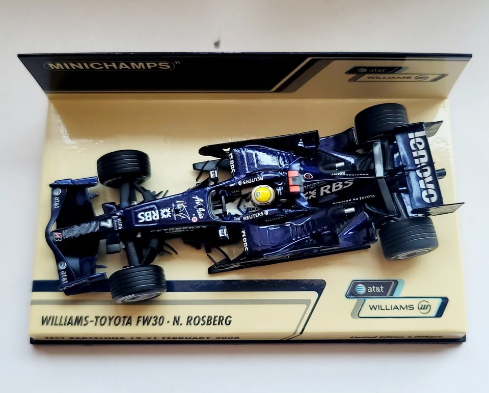 Minichamps 1:43 2008 Williams Toyoya F1 FW30- Barcelona Test Nico ...