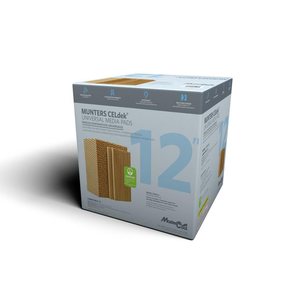 MasterCool Evaporative Cooler Pads Universal Rigid Media 4800 CFM 12 in ...