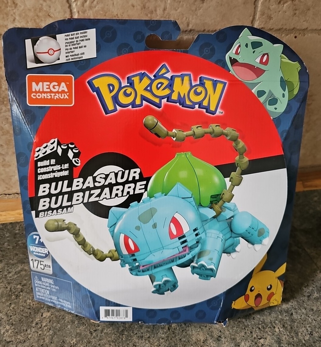 Pokemon Bulbasaur Figure Buildable Set Mega Construx (175 Pieces) New ...