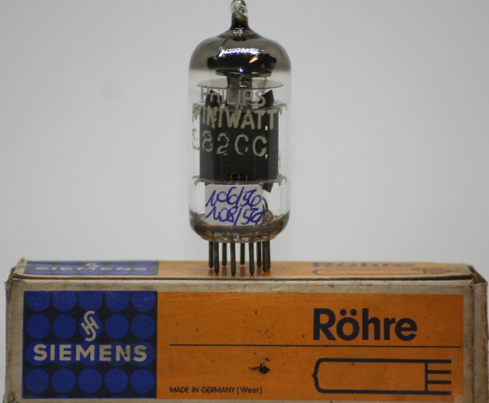 e82cc siemens trimica tube valve Röhre ecc802s e81cc e182cc e83cc ecc82 ...