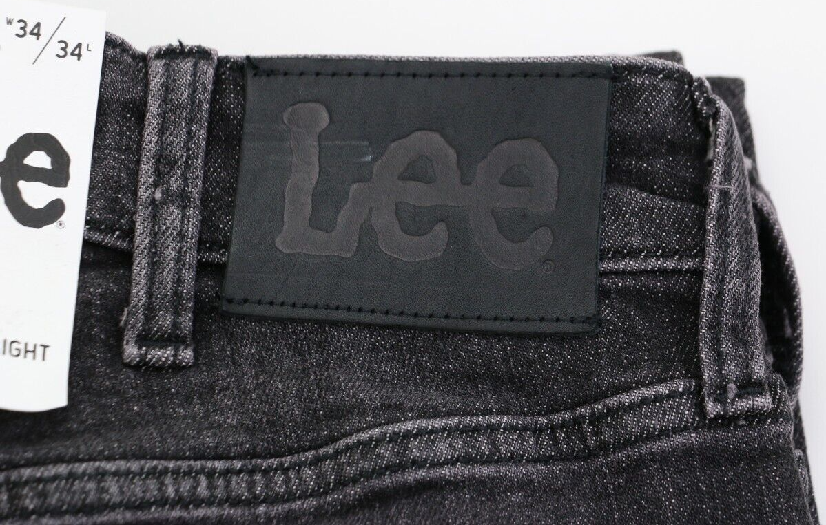 Lee Slim Fit Straight Leg Jeans Men 's Size W34 L34 Gray New | eBay