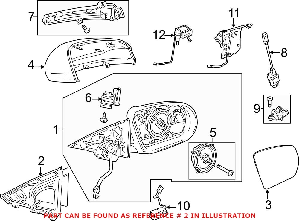 Genuine OEM Door Mirror Gasket for MERCEDES 2538110600 for sale online ...