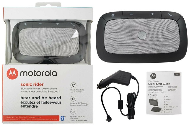 Motorola TX550 Sonic Rider Bluetooth Car Kit Speakerphone for sale ...