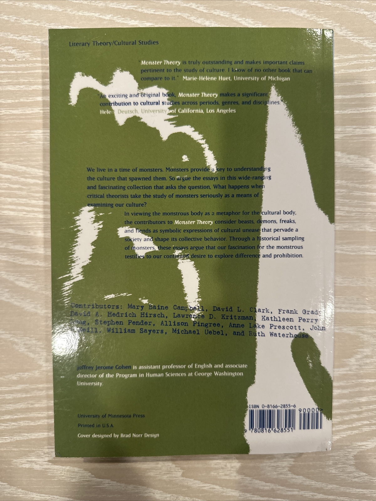 Monster Theory : Reading Culture by Jeffrey Jerome Cohen (1996, Trade ...