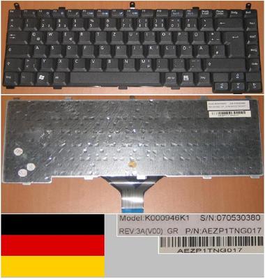 German Qwertz Keyboard Acer AS1350 AS1510 1350 K000946K1 AEZP1TNG017 ...