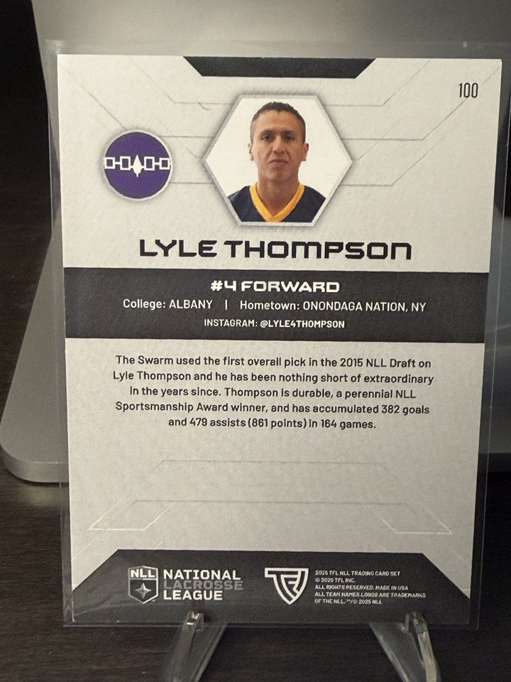 Lyle Thompson 2025 x TFL NLL Limited Edition /75 Home Floor | eBay