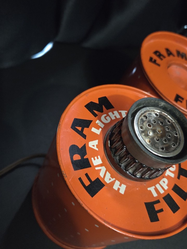 Vintage Fram Oil Filters Promo Lighter And Ashtray Advertising Counter ...