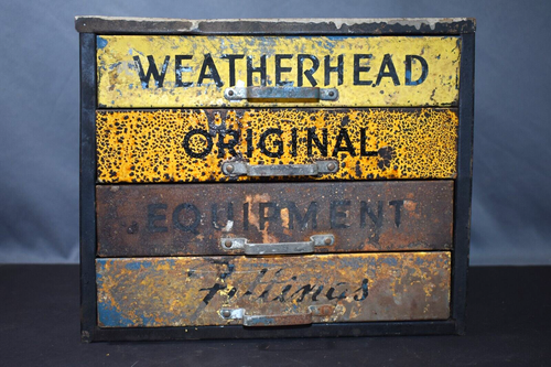 Vntg Orig Weatherhead Equipment Fittings Parts Cabinet, 4 Drawers ...