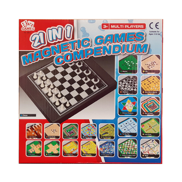 21 in 1 Magnetic Family Games Compendium Set Kids Christmas Party Gift ...