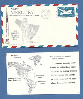 PROJECT MERCURY MR-4 GRISSOM JUL 21,1961 PAFB SPACECRAFT 2 OF 50 SPACE NASA | eBay