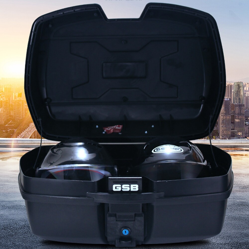 45L Motorcycle Rear Top Tail Box Helmet Box Luggage Storge Box ...